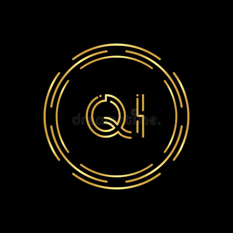 Initial Letter QI Logo Design Vector Template. Digital Abstract Circle ...
