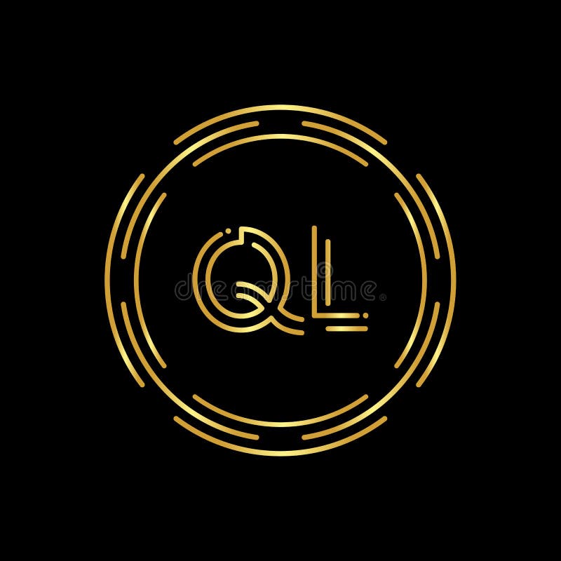Initial Letter QL Logo Design Vector Template. Digital Abstract Circle ...