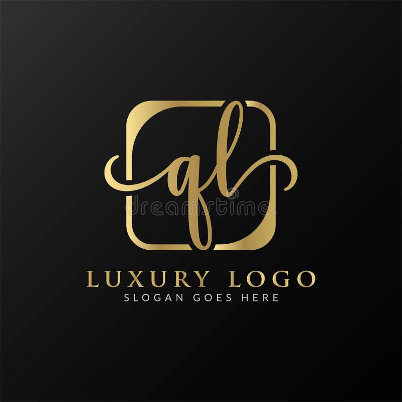 Initial Letter QL Logo Design Vector Template. Modern Luxury QL Letter ...