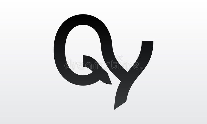 Initial Letter QY Logo Design with Modern Business Typography Vector ...
