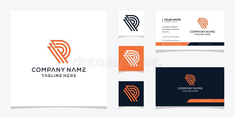 Letter R Business and Technology Logo Design, Business Card Vector ...
