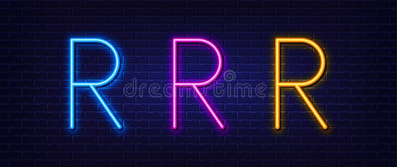 R Neon Stock Illustrations – 601 R Neon Stock Illustrations, Vectors ...