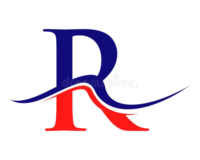 Initial Letter R Logo Design. Monogram and Creative Alphabet R Logotype ...