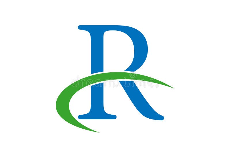 Initial Letter R Logo Design Template, Vector Illustration Stock ...