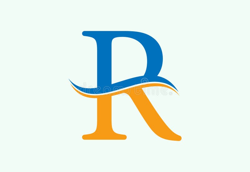 Initial Letter R Logo Design Template, Vector Illustration Stock ...
