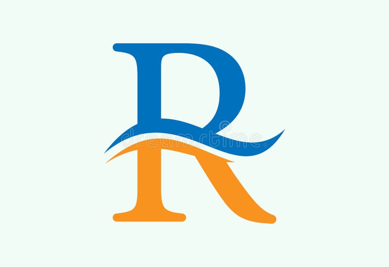 Initial Letter R Logo Design Template, Vector Illustration Stock ...