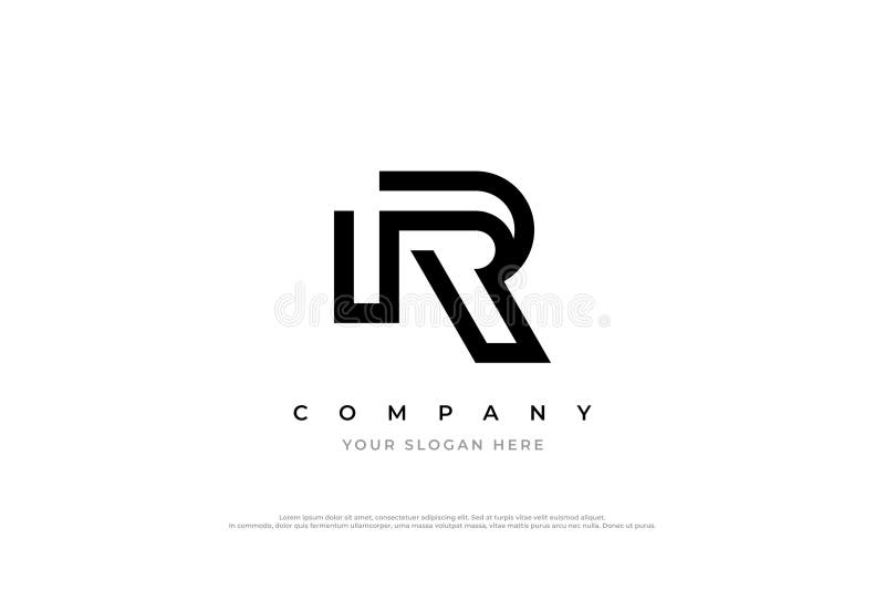 Initial Letter R Diamond Logo Design Stock Illustration - Illustration ...