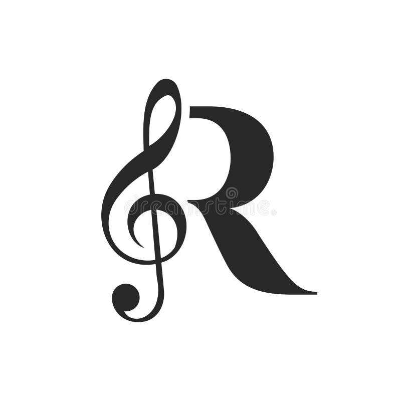 Initial Letter R Music Logo. Dj Symbol Podcast Logo Icon Vector ...