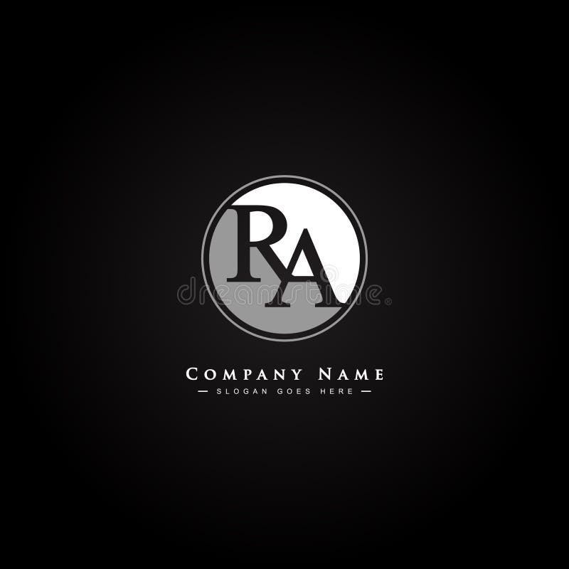Initial Letter RA Logo - Simple Monogram Logo Stock Vector ... Initial Letter RA Logo - Simple Monogram Logo Stock Vector ...