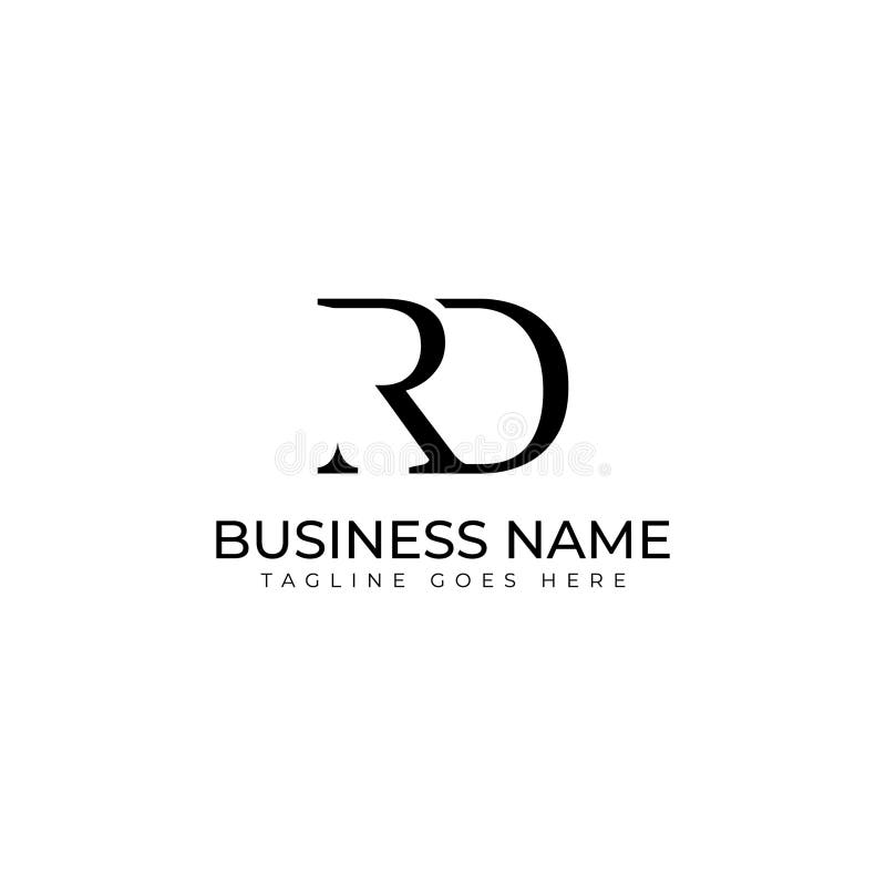 Initial RD DR Monogram Logo Design Vector Stock Illustration ...