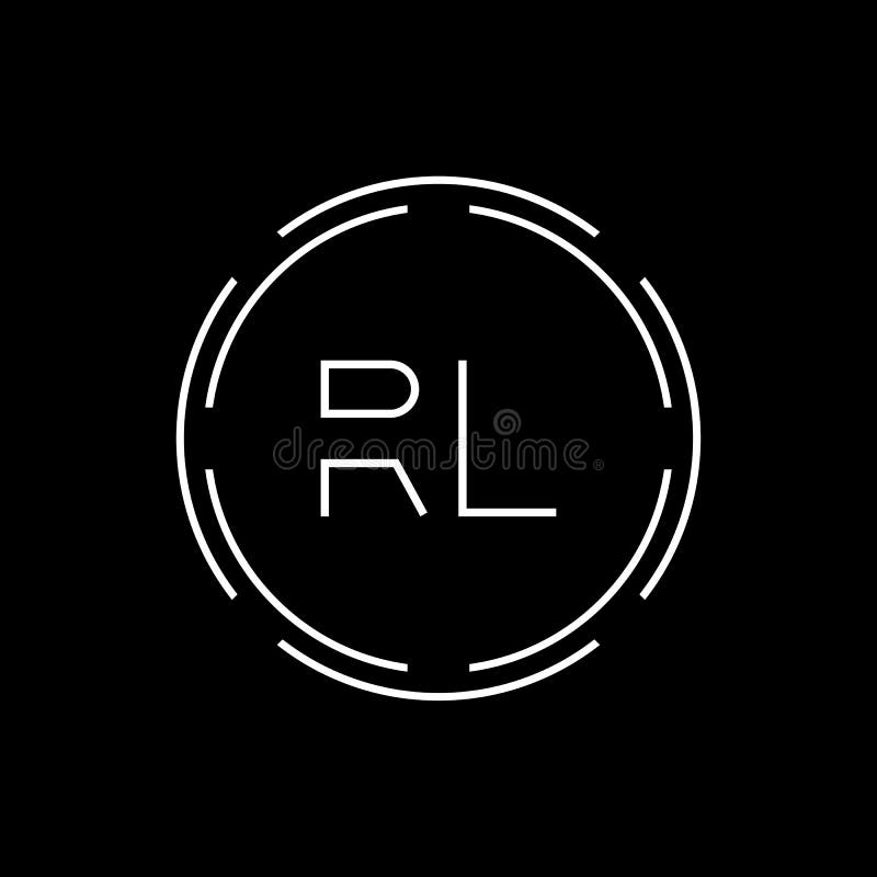 Initial Letter RL Logo Creative Typography Vector Template. Digital ...