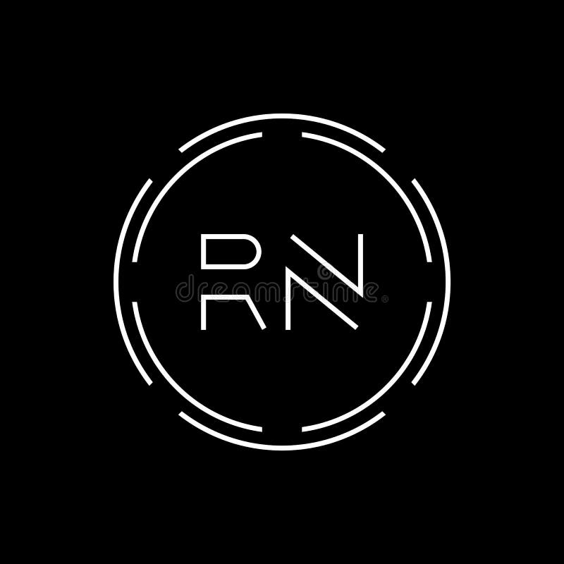 RN Letter Logo Design Template Vector Stock Vector - Illustration of ...