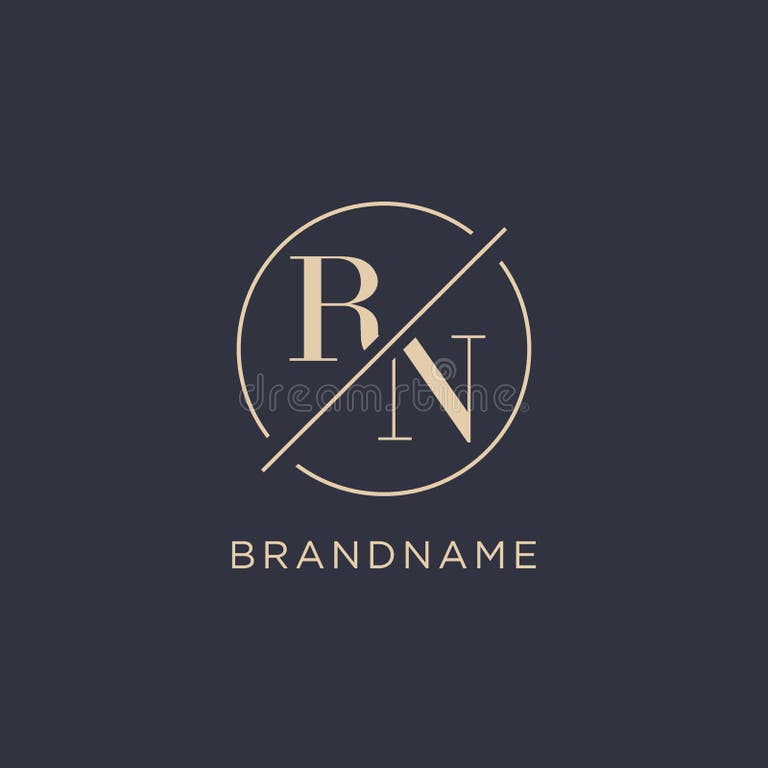 Rn Line Monogram Logo Stock Illustrations – 657 Rn Line Monogram Logo ...