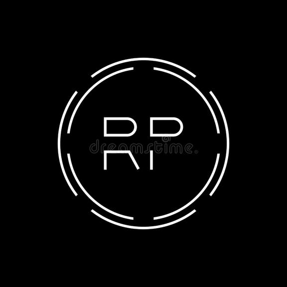 Initial Letter RP Logo Creative Typography Vector Template. Digital ...