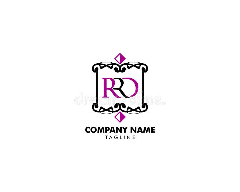 Initial Letter RRD Design Logo Stock Vector - Illustration of graphic ...