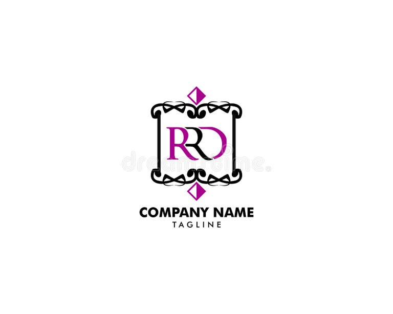 Initial Letter RRD Design Logo Stock Vector - Illustration of graphic ...