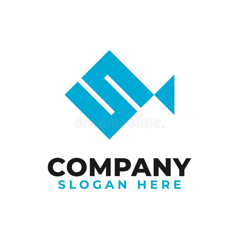 Initial Letter S Fish Logo Design Stock Vector - Illustration of idea ...