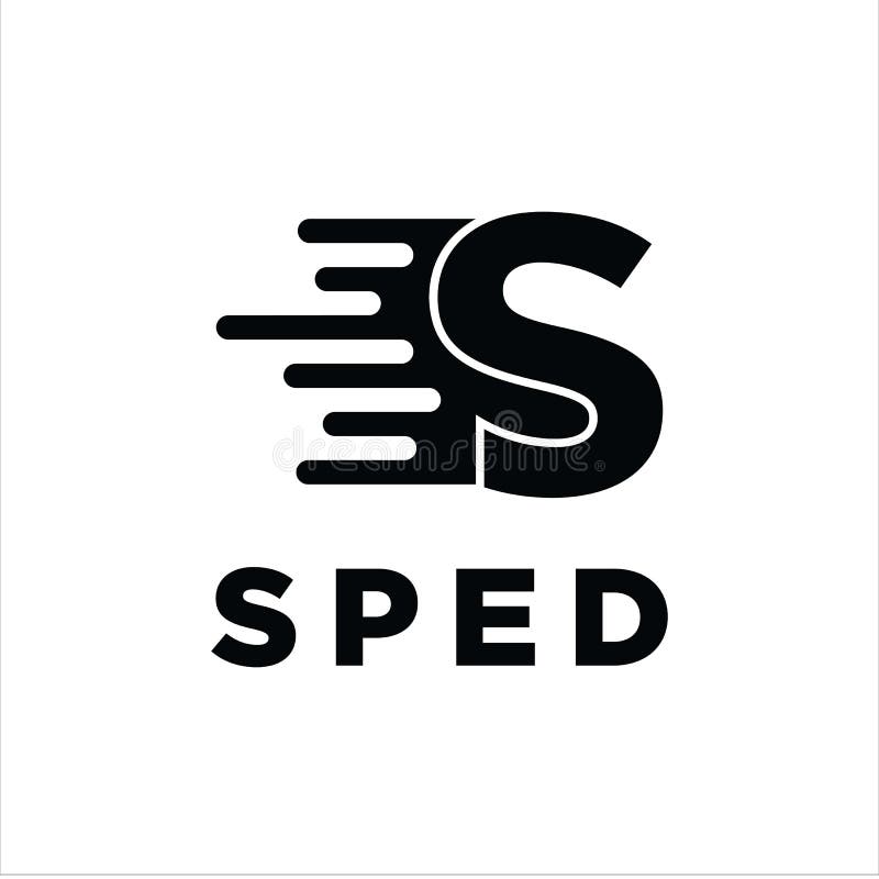 Initial Letter S Speed Logo Design Template Stock Vector - Illustration ...