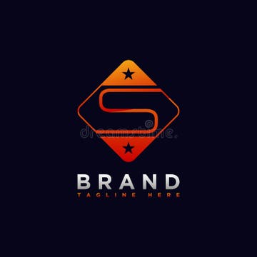 Initial Letter S Thin Simple Logo Design Template Stock Vector ...