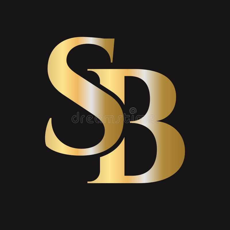 Initial Letter SB, BS Logo Design Vector Template. Monogram SB Logotype ...