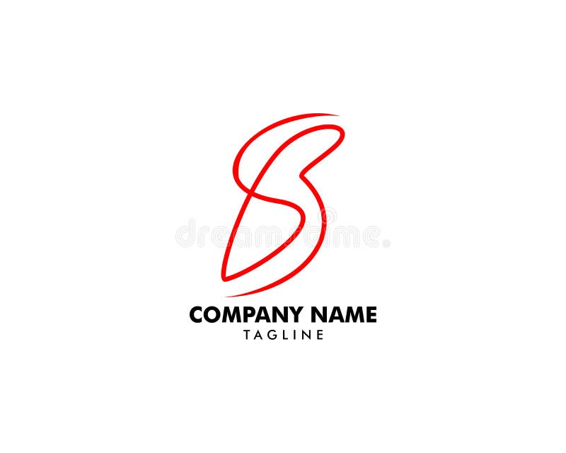 Initial Letter SB Logo Template Design Stock Vector - Illustration of ...