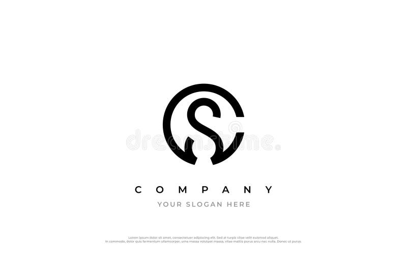Letter SC Logo or CS Monogram Logo Design Stock Vector - Illustration ...