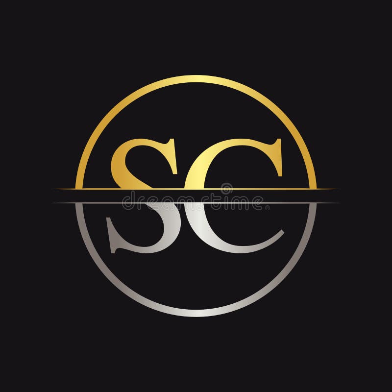 Initial Letter SC Logo Design Vector Template. SC Letter Logo Design ...