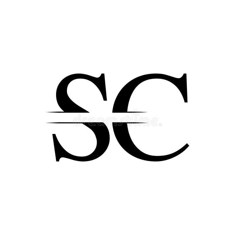 Initial Letter SC Logo Design Vector Template. SC Letter Logo Design ...