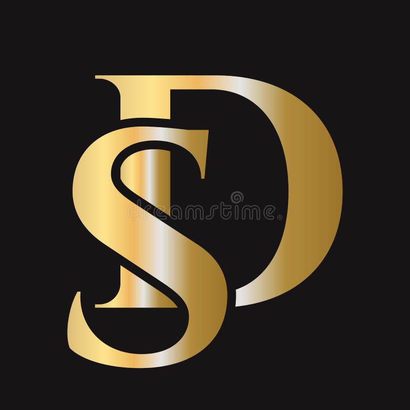 Initial Letter SD, DS Logo Design Vector Template. Monogram SD Logotype ...
