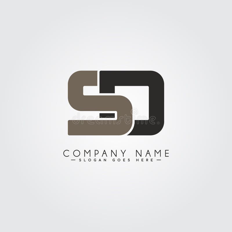 Initial Letter SD Logo - Simple Business Logo Stock Vector ...
