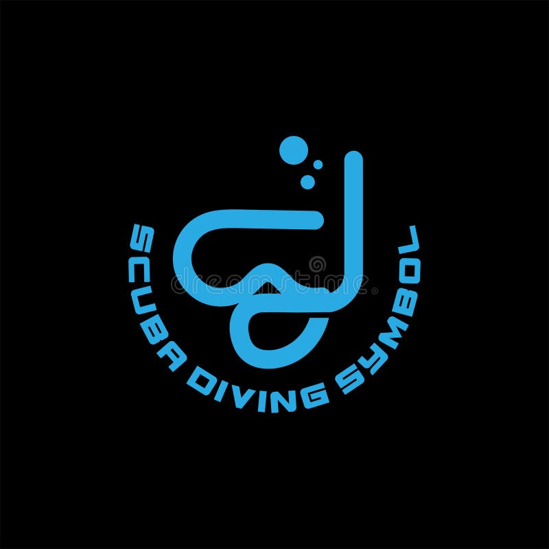 Initial Letter SD Shape Scuba Goggles for Scuba Diving Logo Design ...