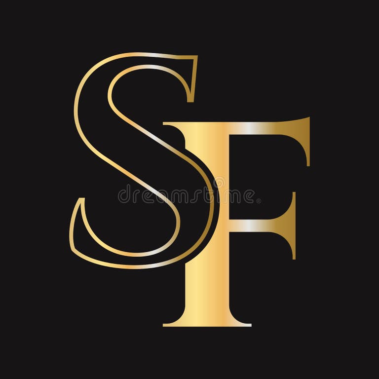 Initial Letter SF, FS Logo Design Vector Template. Monogram SF Logotype ...