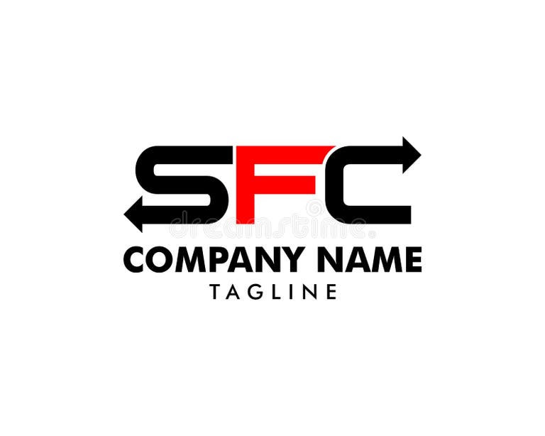 Initial Letter SFC Logo Template Design Stock Vector - Illustration of ...