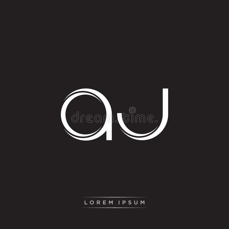 AJ Initial Letter Split Lowercase Logo Modern Monogram Template ...