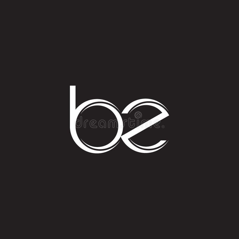 BZ Initial Letter Split Lowercase Logo Modern Monogram Template Isolated on Black White Stock ...