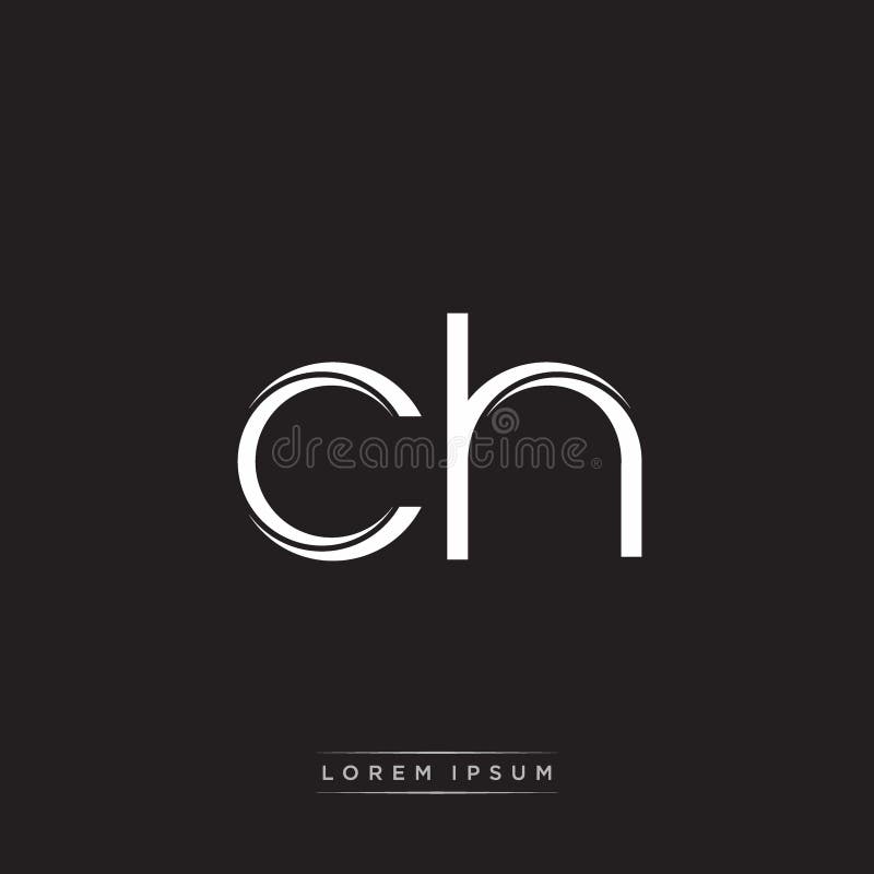 Initial CH Letter Logo With Creative Modern Business Typography Vector ...