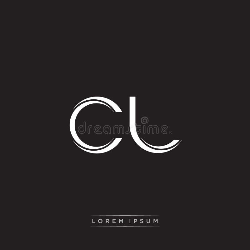 CL Initial Letter Split Lowercase Logo Modern Monogram Template ...