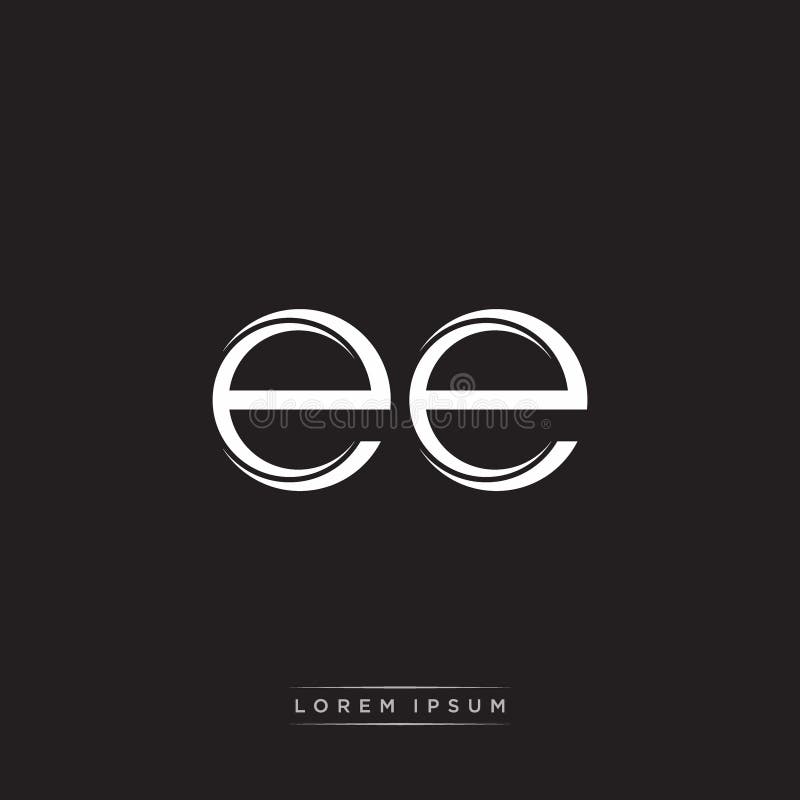 EE Initial Letter Split Lowercase Logo Modern Monogram Template ...