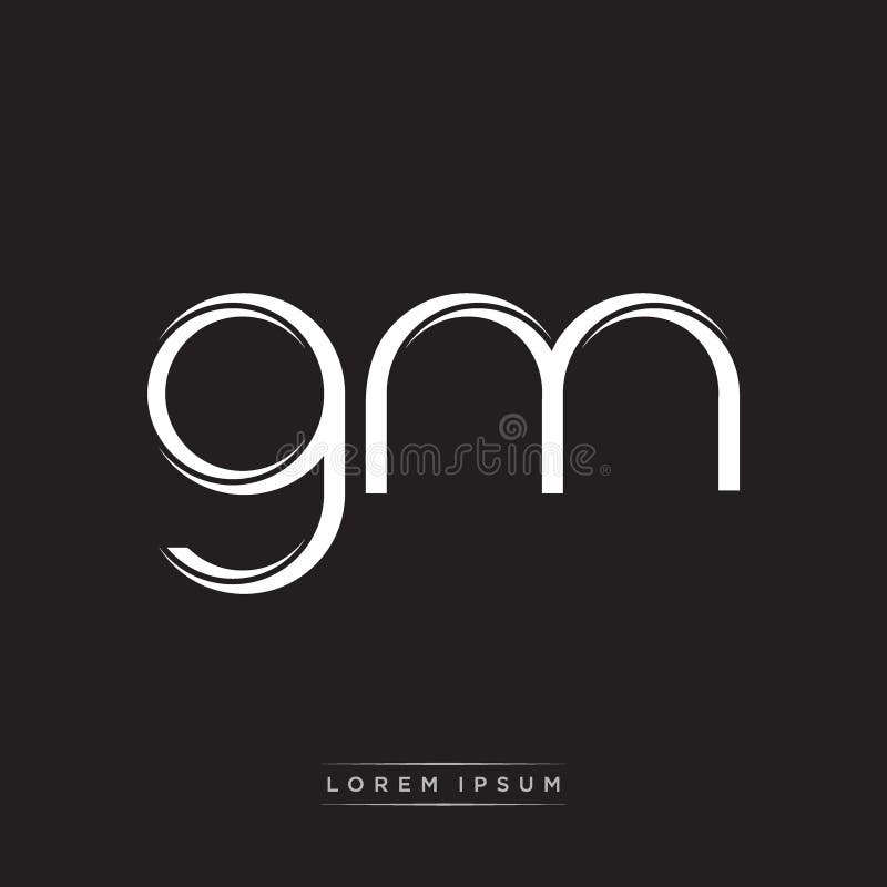GM Initial Letter Split Lowercase Logo Modern Monogram Template ...