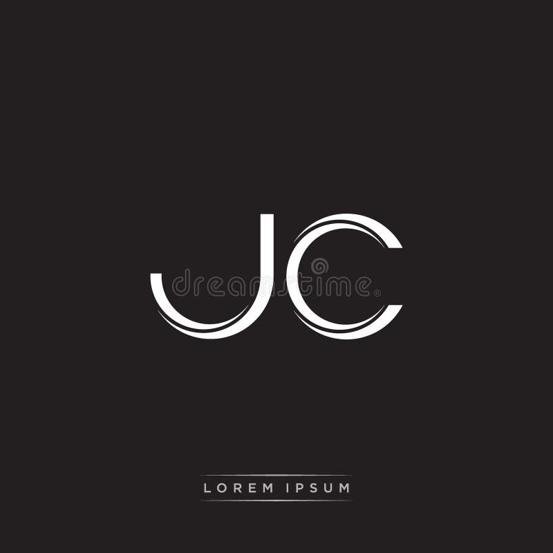 JC Initial Letter Split Lowercase Logo Modern Monogram Template ...