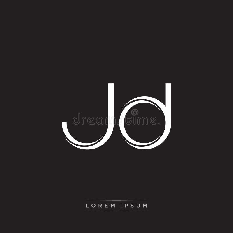 JD Initial Letter Split Lowercase Logo Modern Monogram Template ...