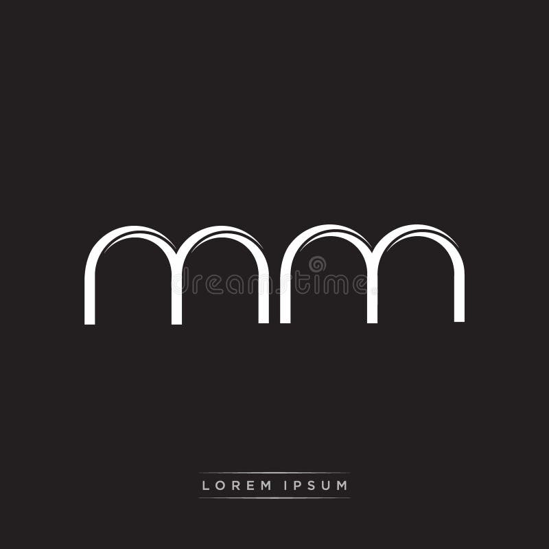 MM Initial Letter Split Lowercase Logo Modern Monogram Template ...