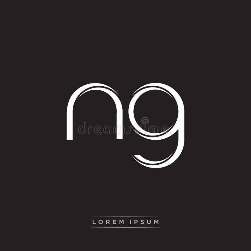 NG Initial Letter Split Lowercase Logo Modern Monogram Template ...