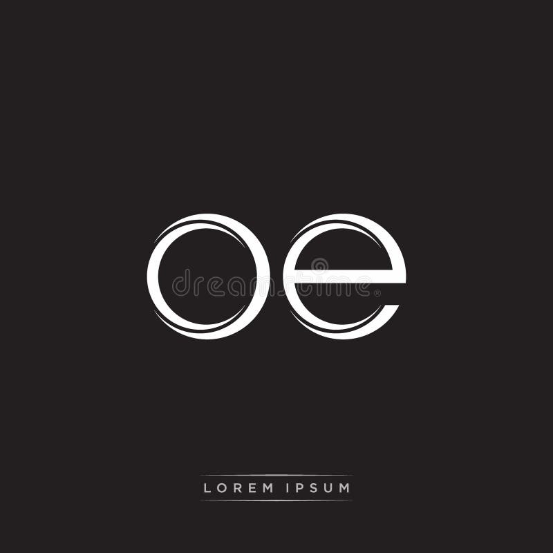 OE Initial Letter Split Lowercase Logo Modern Monogram Template ...