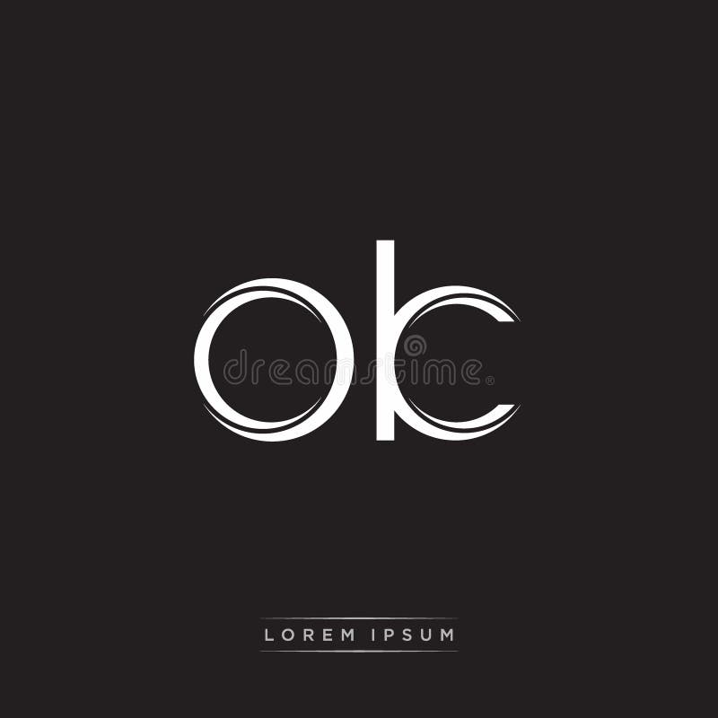 OK Initial Letter Split Lowercase Logo Modern Monogram Template ...