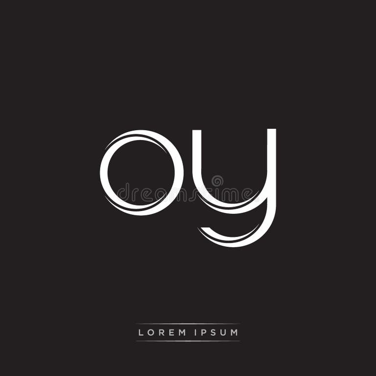 OY Initial Letter Split Lowercase Logo Modern Monogram Template ...