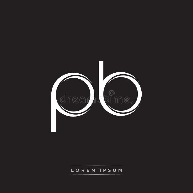 PB Initial Letter Split Lowercase Logo Modern Monogram Template ...