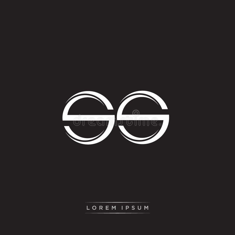 SS Initial Letter Split Lowercase Logo Modern Monogram Template ...