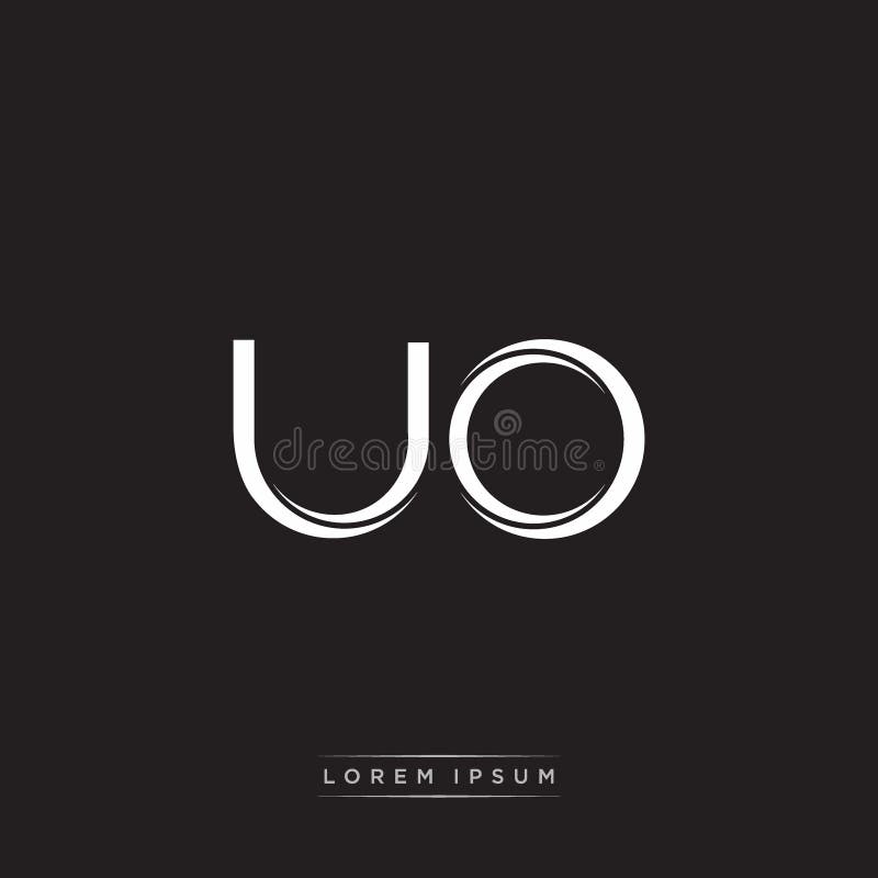 UO Initial Letter Split Lowercase Logo Modern Monogram Template ...