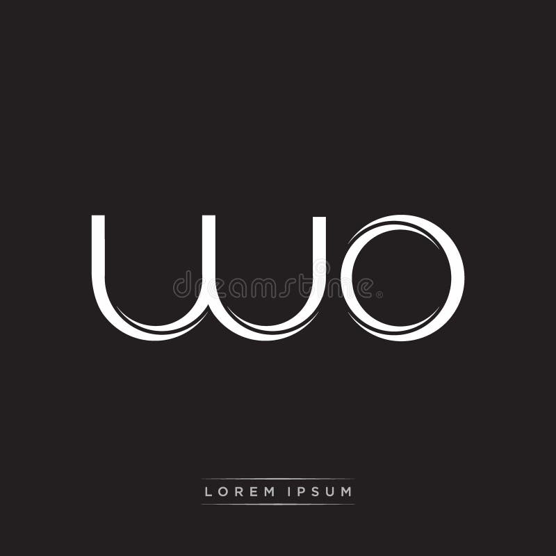 WO Initial Letter Split Lowercase Logo Modern Monogram Template ...